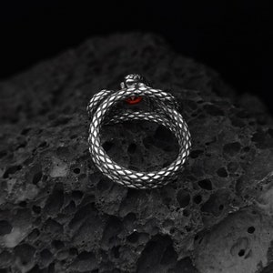 Snakes Ring// Sterling Silver// Handmade Solid S925//unique Punk Gothic ...