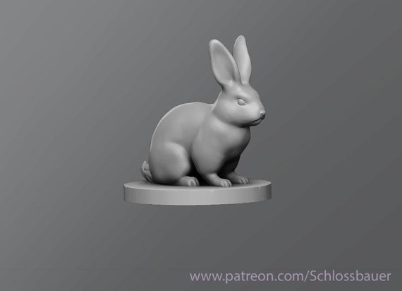 Rabbit Dungeons & Dragons 5e Resin Mini Monster 32mm Scale - Etsy