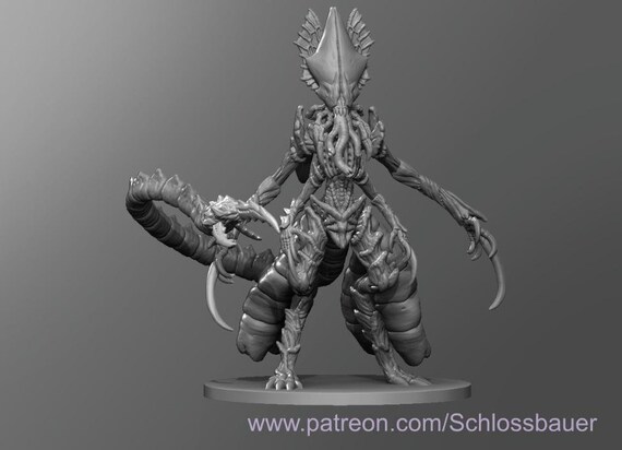Hive Queen Dungeons & Dragons 5e Resin Mini Monster 32mm - Etsy