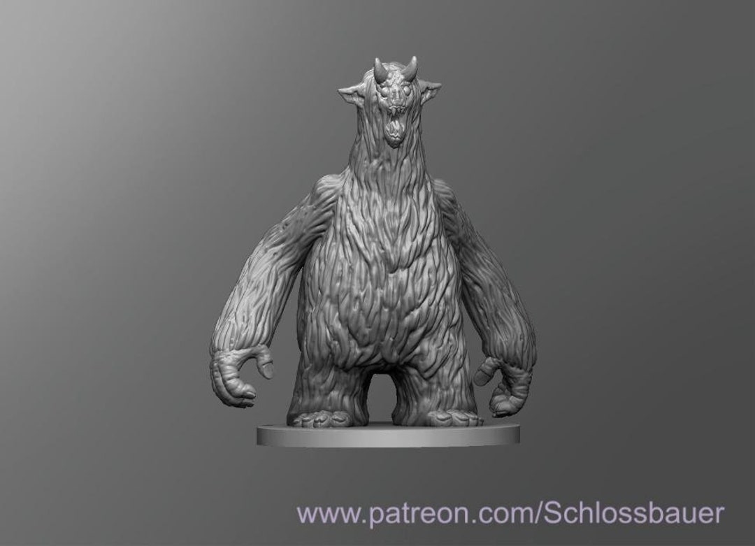 Yeti Dungeons & Dragons 5e Resin Mini Monster 32mm Scale - Etsy