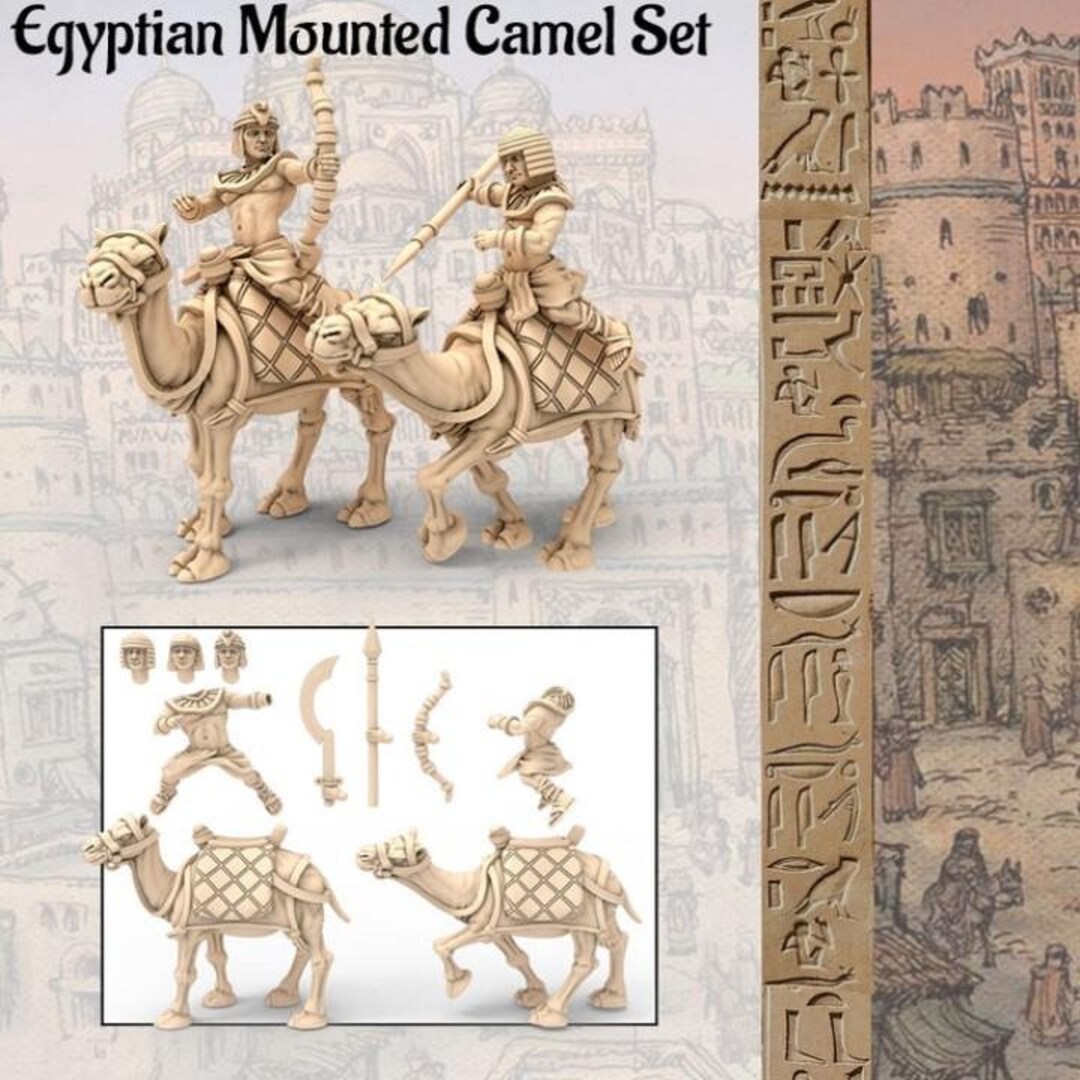 Egyptian Mounted Camel Set Desert Adventure Terrain - Etsy