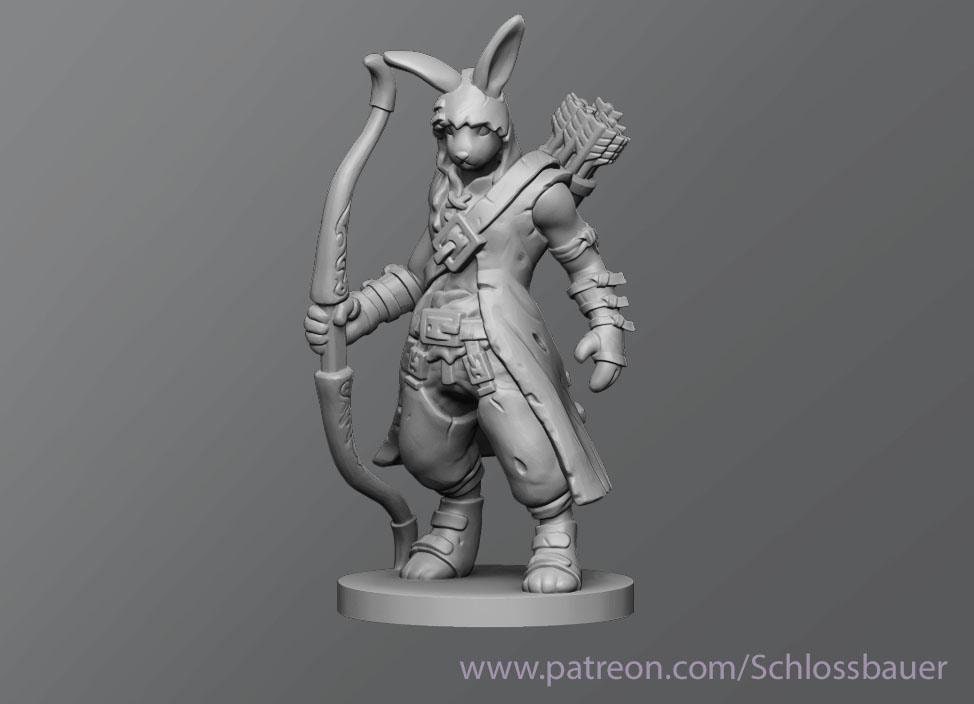 Rabbit Archer Dungeons & Dragons 5e Resin Mini Monster | Etsy