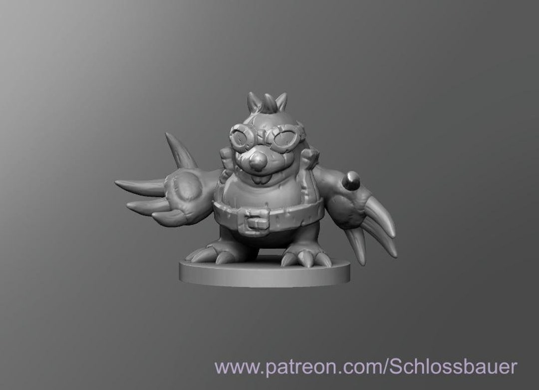 Monty Mole Dungeons & Dragons 5e Resin Mini Monster 32mm - Etsy