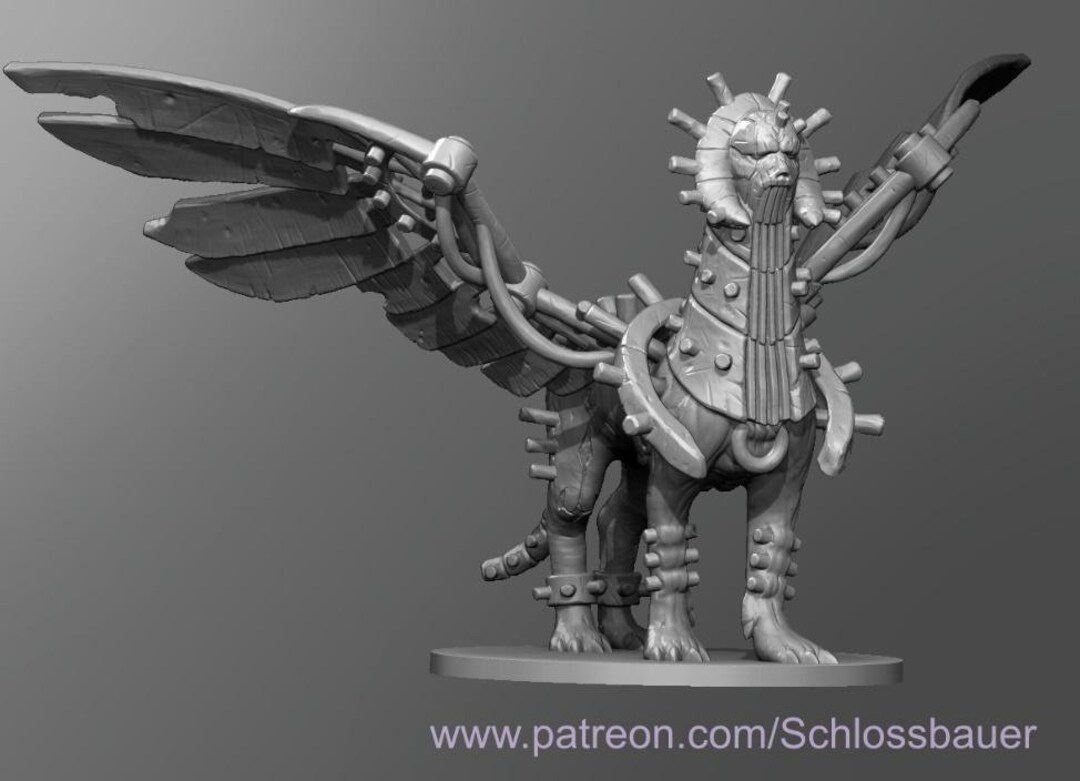 Nightmare Sphinx Dungeons & Dragons 5e Resin Mini Monster - Etsy.de
