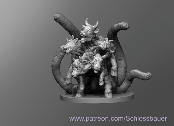 Mutated Cow Dungeons & Dragons 5e Resin Mini Monster 32mm - Etsy