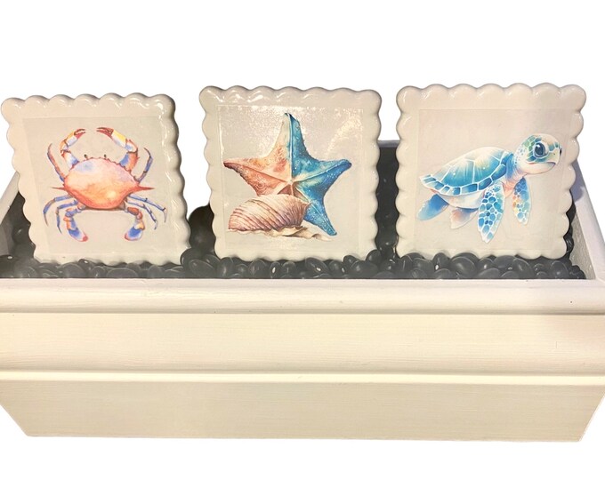 Sea Creature Themed Cling Set for Nora Fleming Scalloped Mini - Etsy