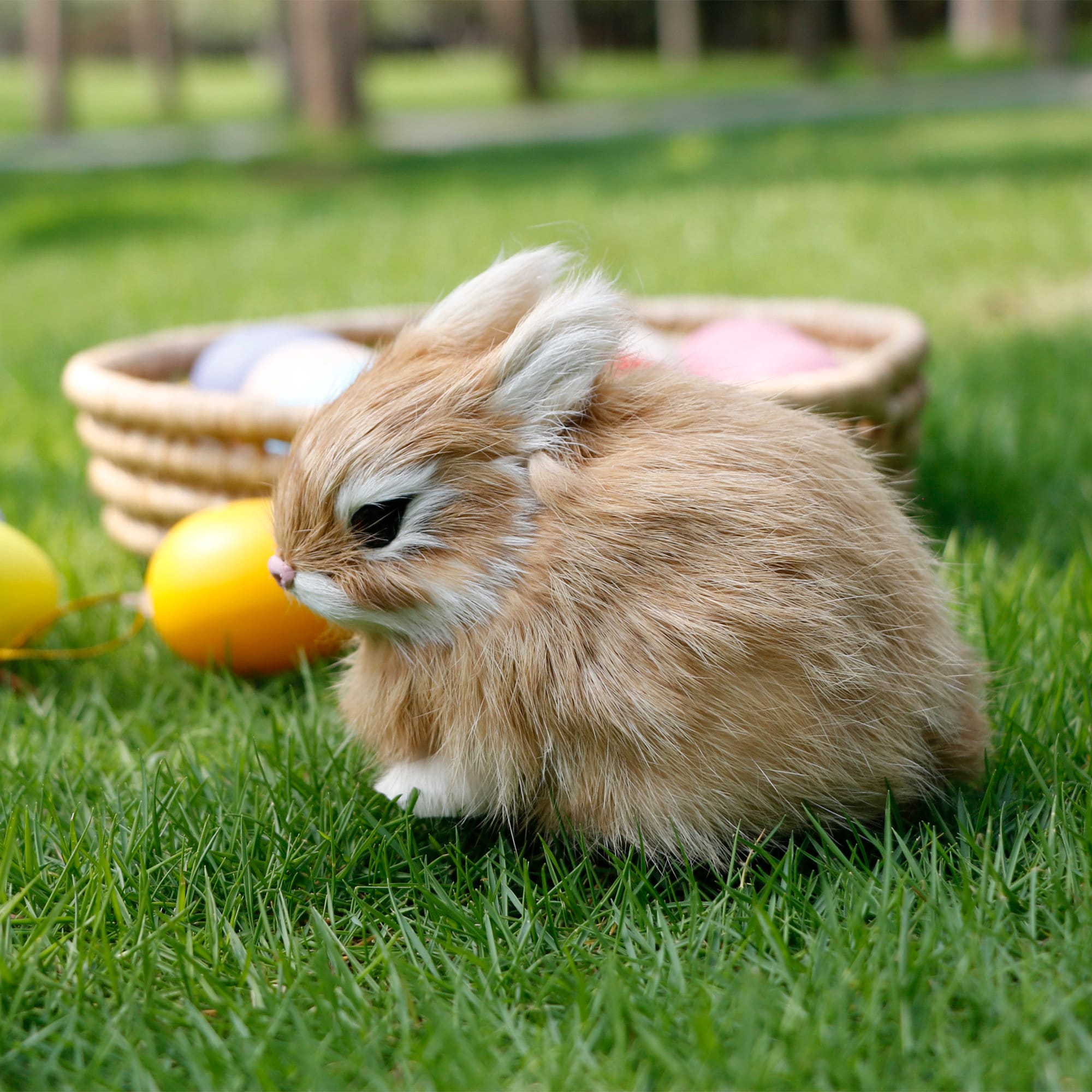 Lifelike,realistic Easter Bunny Rabbit Decor Fake Bunnies Figurines ...