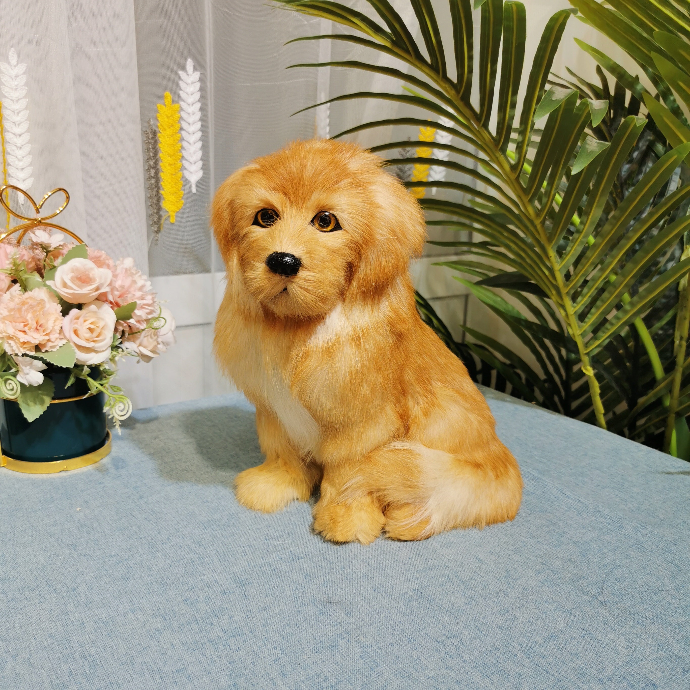 Realistic Labradoodle Dog Toy Lifelike Puppy Animal Figurines Statue ...