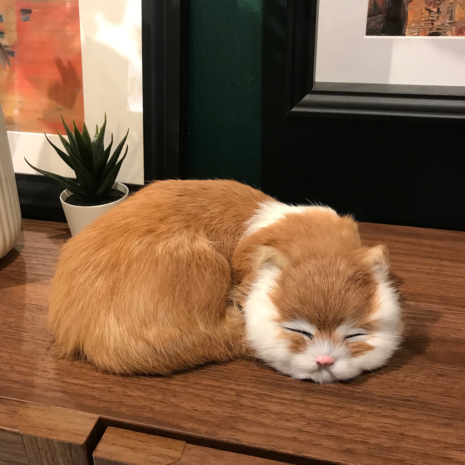 Realistic Cat Plush Animal Figurines Statue Miniature Replica Dolls ...