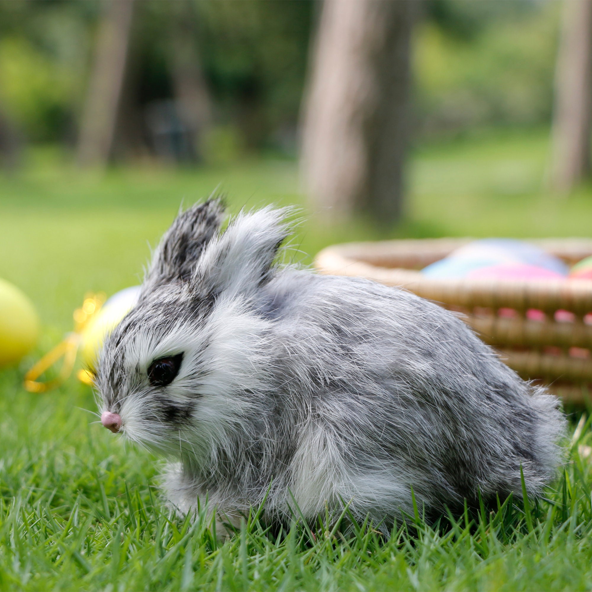 Lifelike,realistic Easter Bunny Rabbit Decor Fake Bunnies Figurines ...
