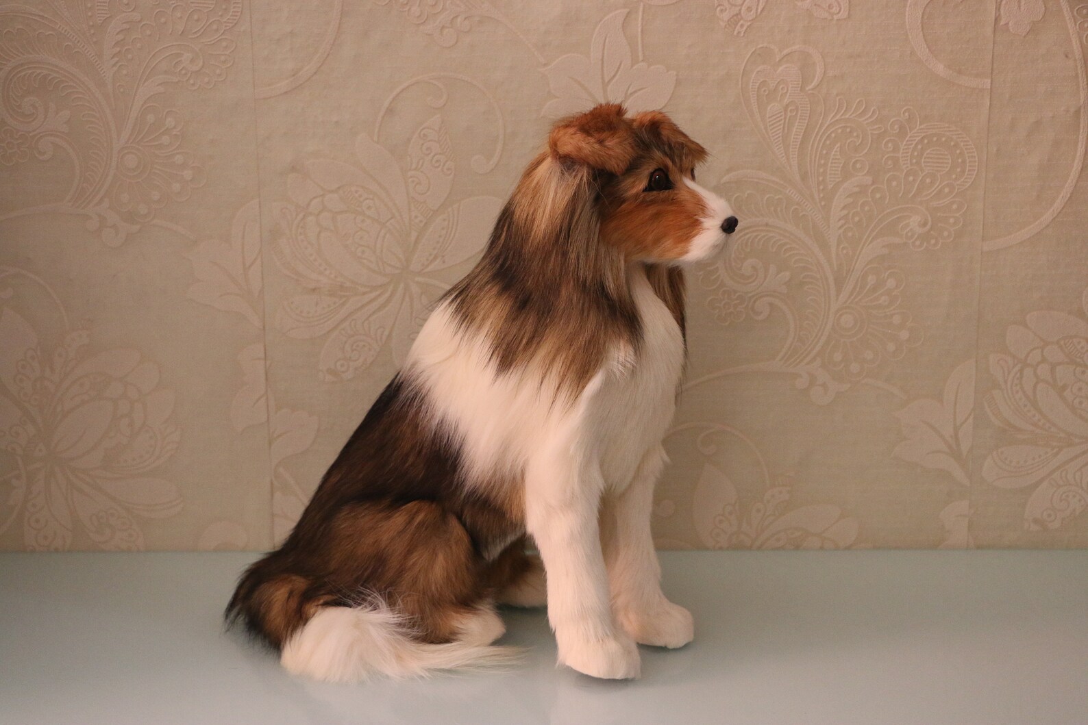 Realistic Dog Lifelike Furry Border Collie Puppy Animal | Etsy
