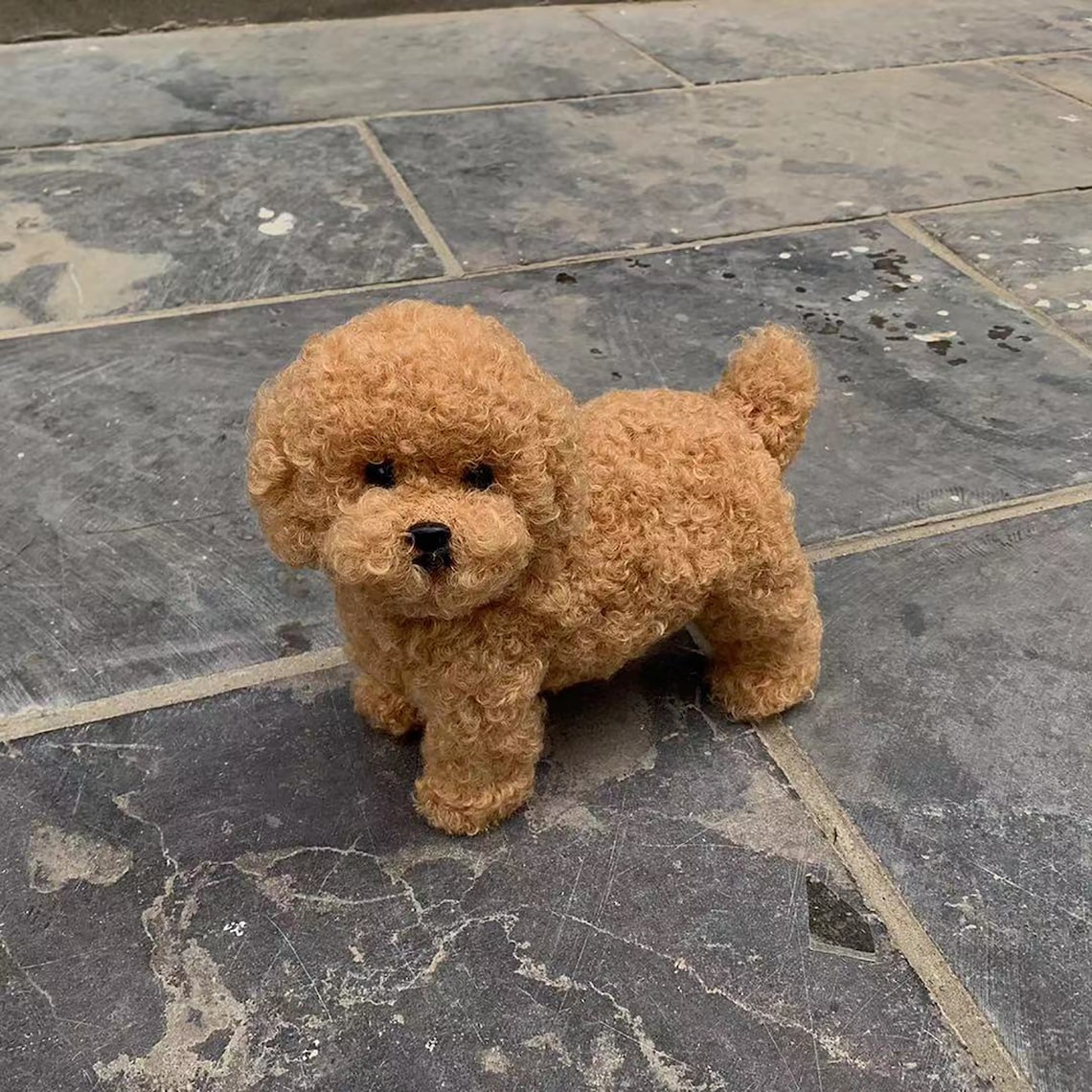 Realistic Teddy Dog Toy Plush Lifelike Puppy Doll Children | Etsy