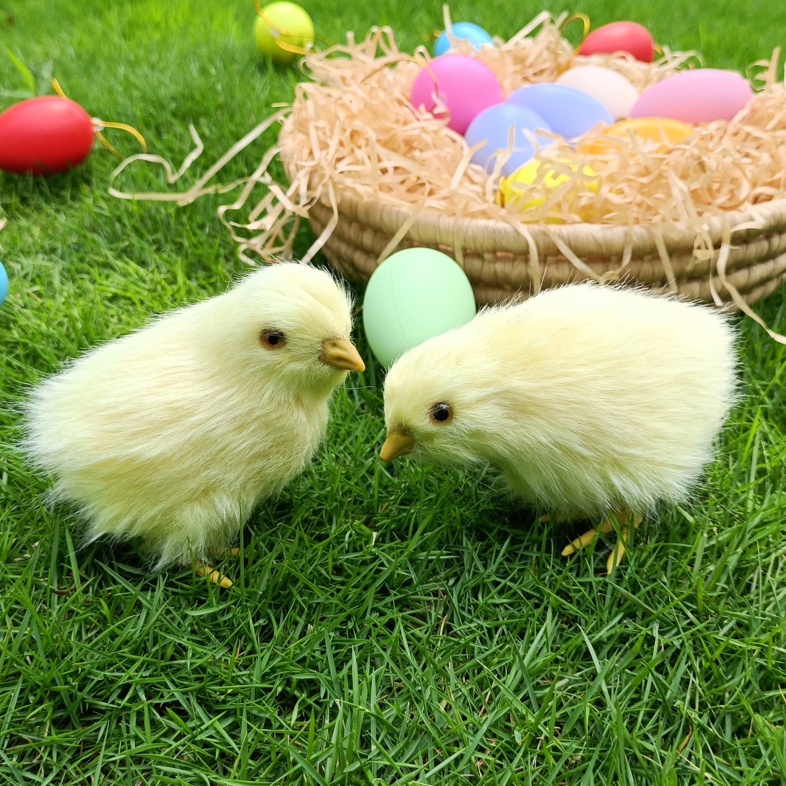 4 Pcs per Set Realistic Easter Baby Chicks chirping Chicks - Etsy
