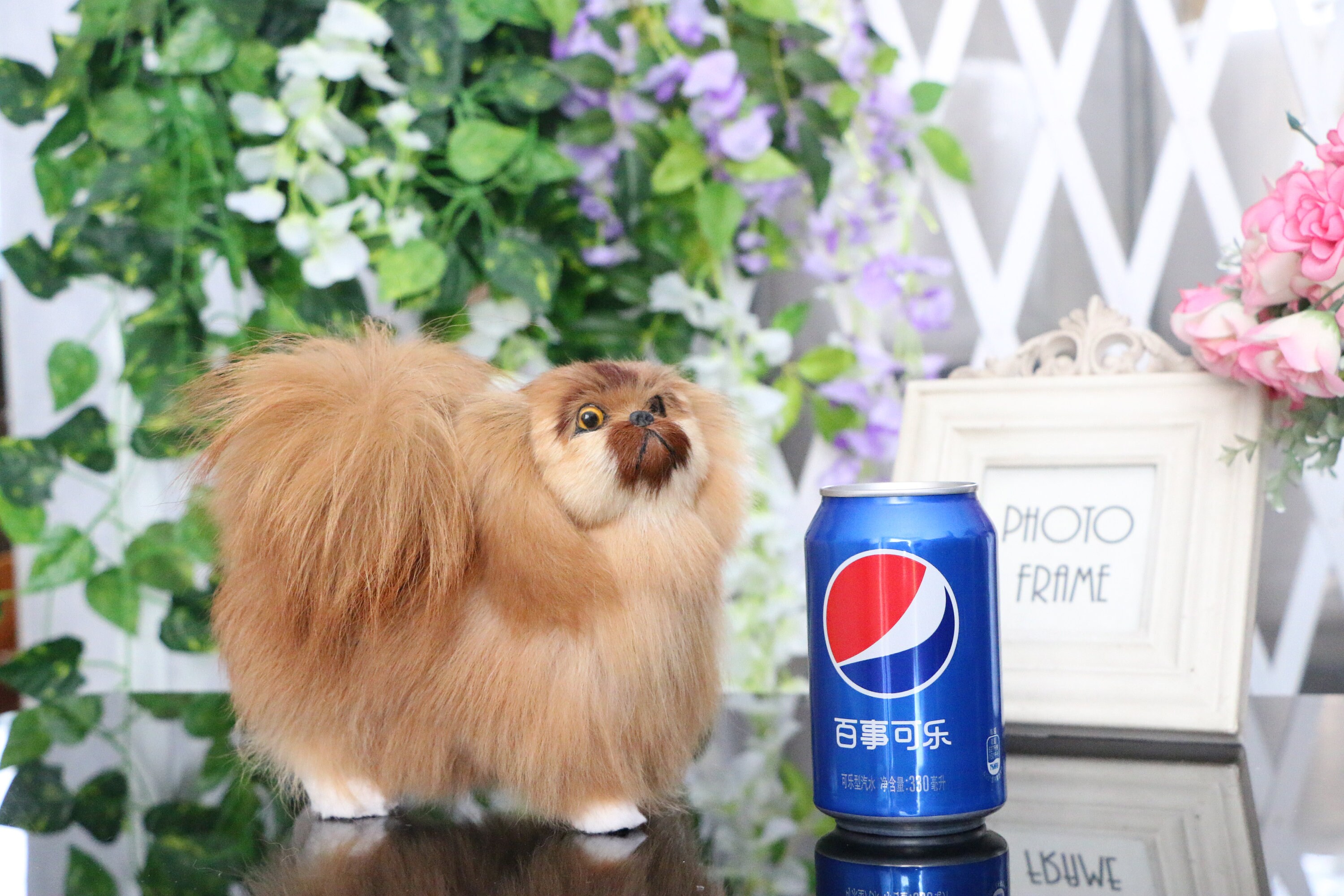 Pekingese Realistic Dog Plush Toy Lifelike Puppy Animal Model - Etsy