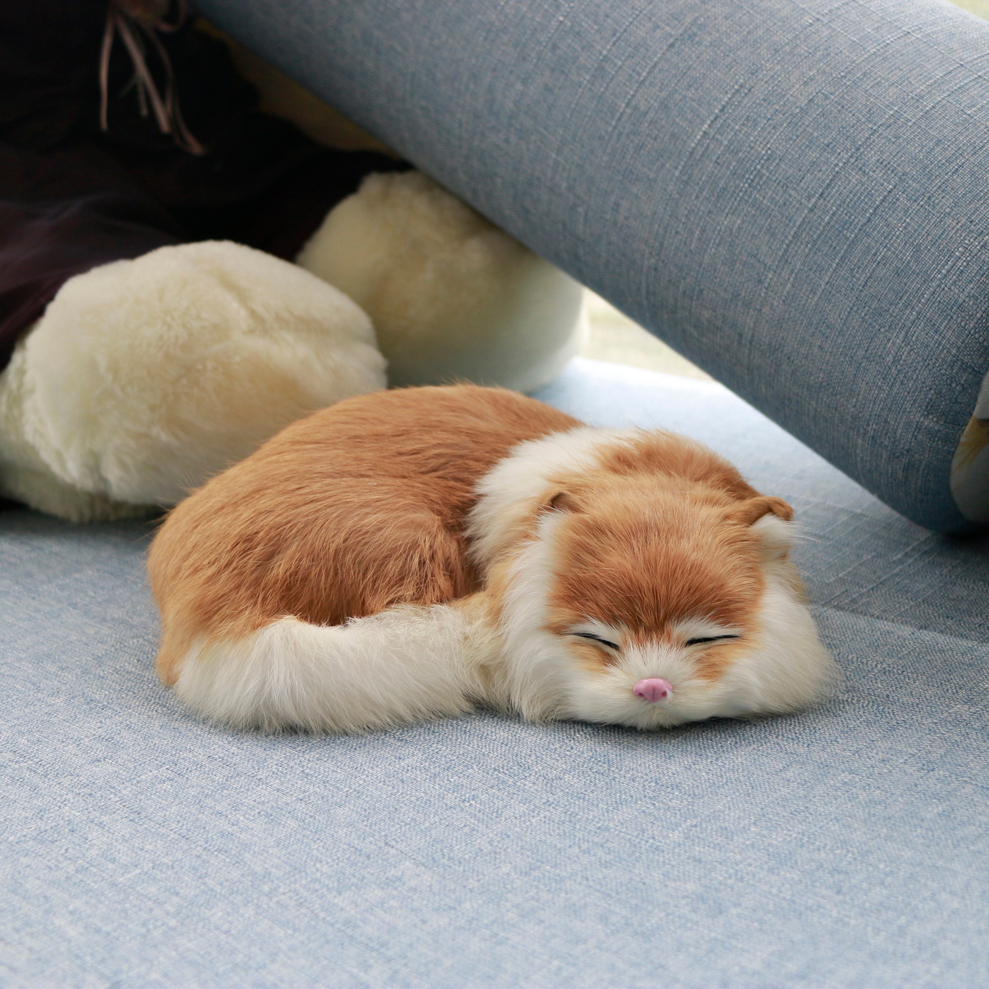 Realistic Cat Plush Animal Figurines Statue Miniature Replica - Etsy UK