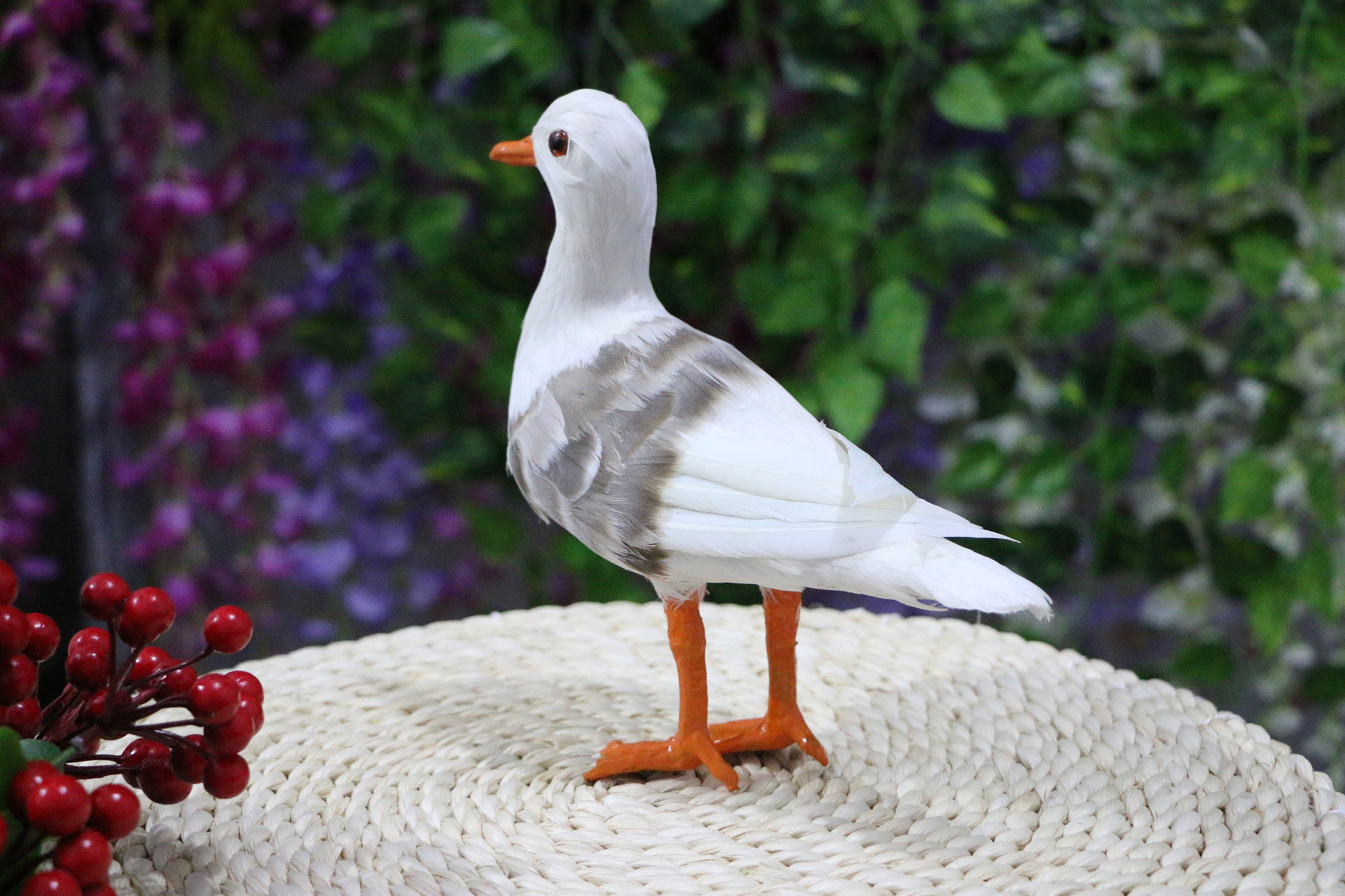 Realistic Seagull Decor Taxidermy Bird Decorative Animal Figurines ...