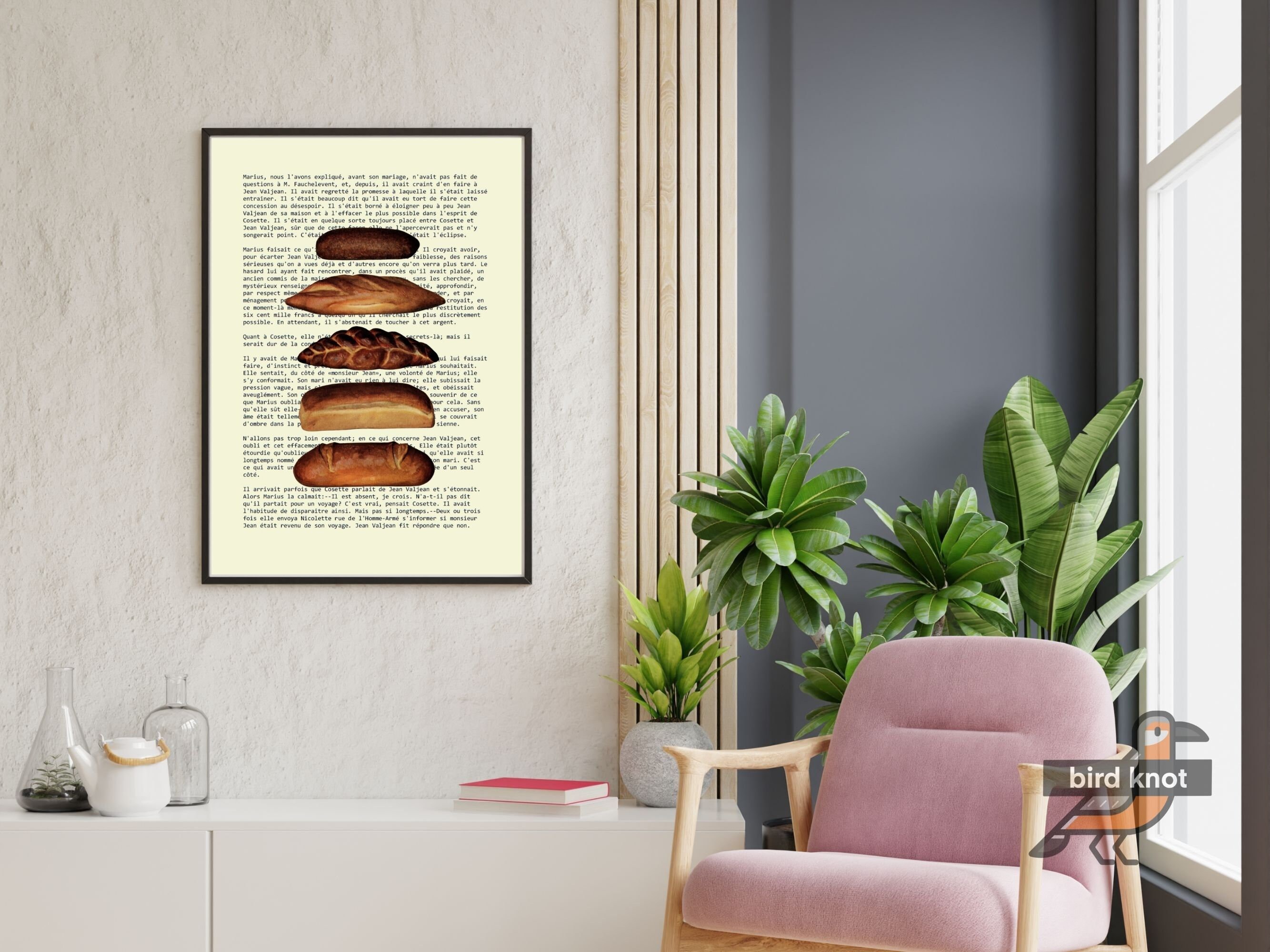 Les Misérables Food & Rats Printable Art on Novel Pages, Poster Art ...