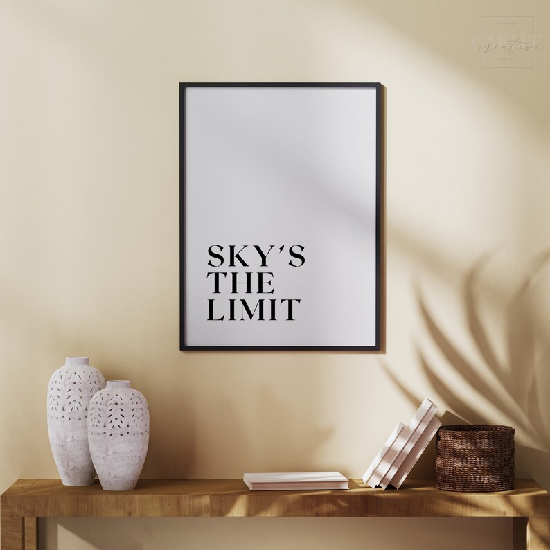 Skys the Limit Notorious BIG Biggie Smalls Quotes Hip Hop | Etsy
