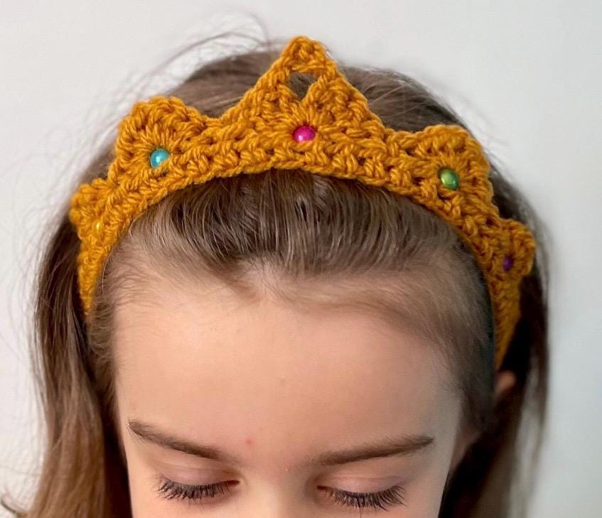 Crochet Tiara Pattern Digital Download PDF US and UK Crochet Terms ...