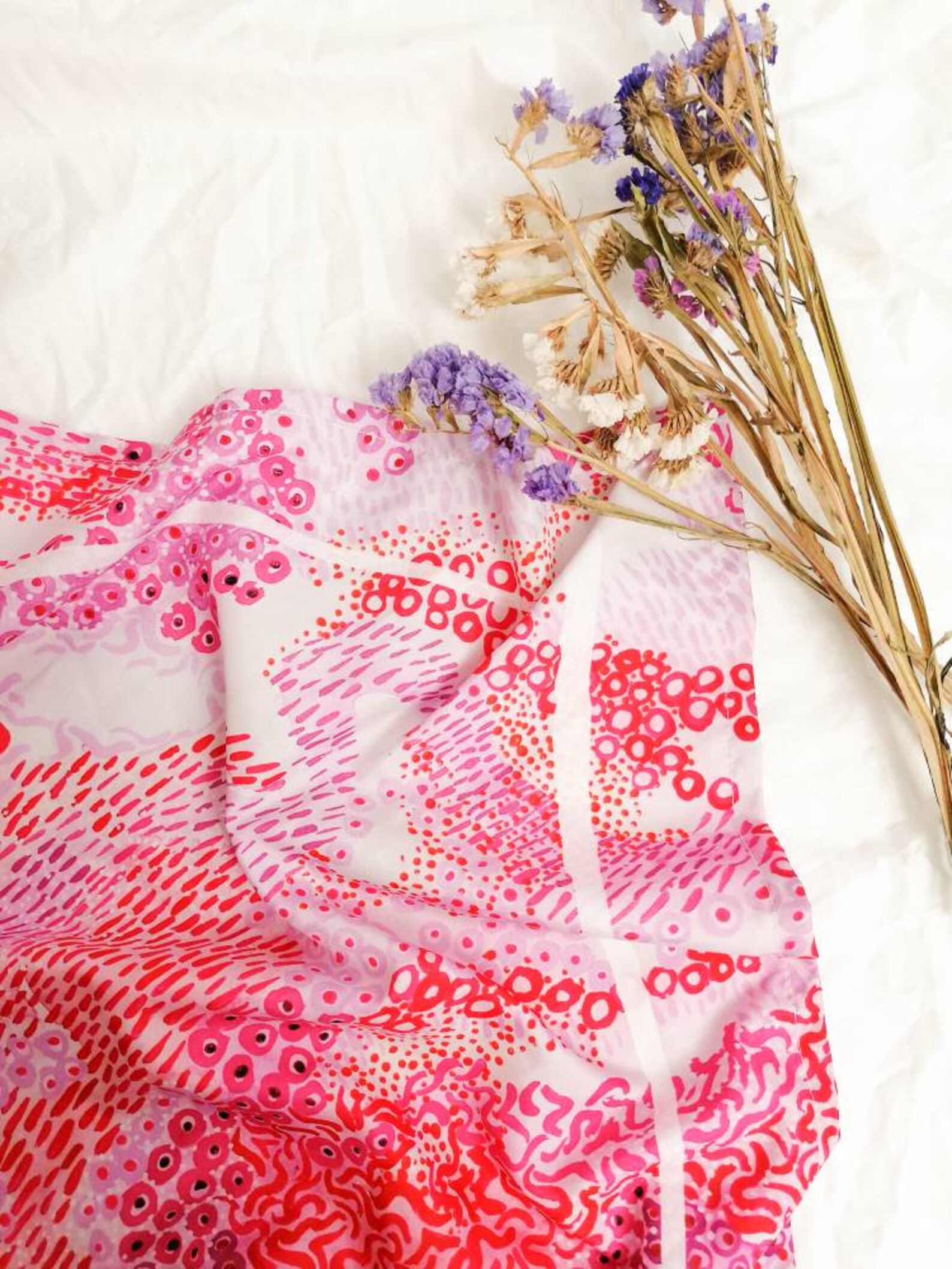 All-over Print Scarf / Hand Painted Design by Artists / Christmas Gift ...