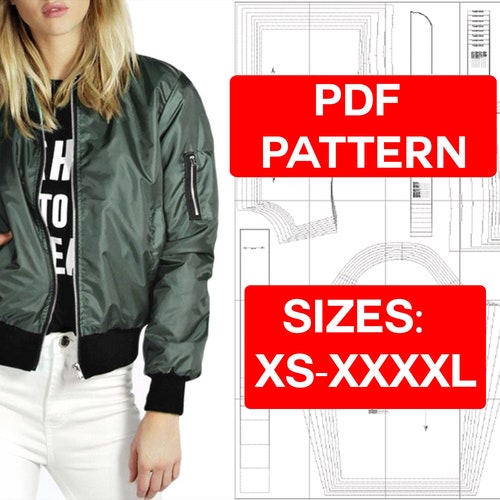 Bau Bomber Jacket PDF Sewing Pattern - Etsy