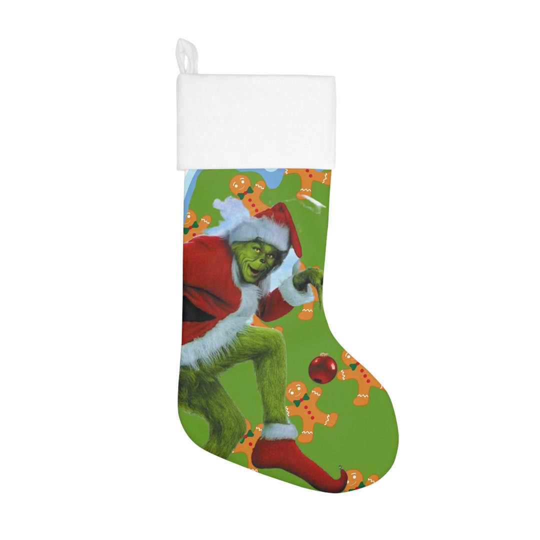 Holiday Stocking | Grinch Stocking | Festive Stocking for Your House ...