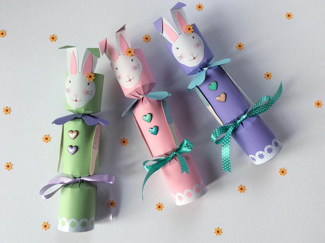 3 Paper Bunnies. Kit for DIY. Birthday Decoration. Easter - Etsy