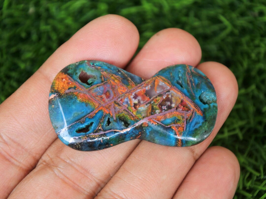 Blue Chrysocolla With Native Copper - Etsy