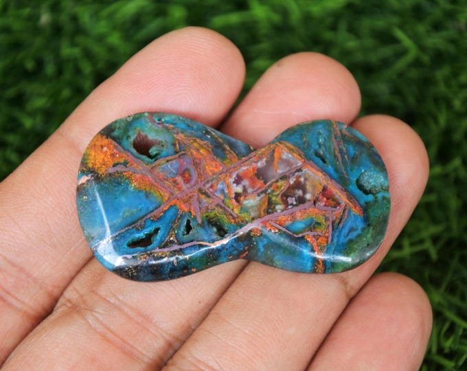 Blue Chrysocolla With Native Copper - Etsy