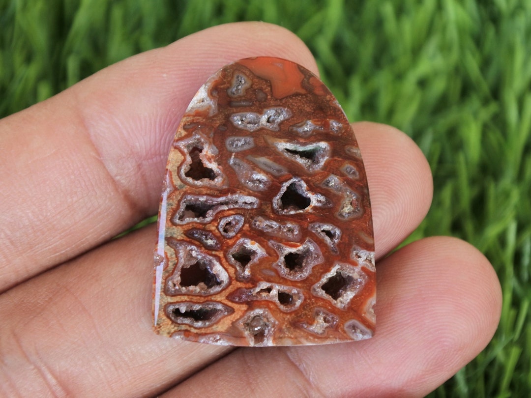 Palm Tree With Sparkling Drusy Pocket ,agate Stone, Malachite Gemstone,mohs Scales of Mineral ...