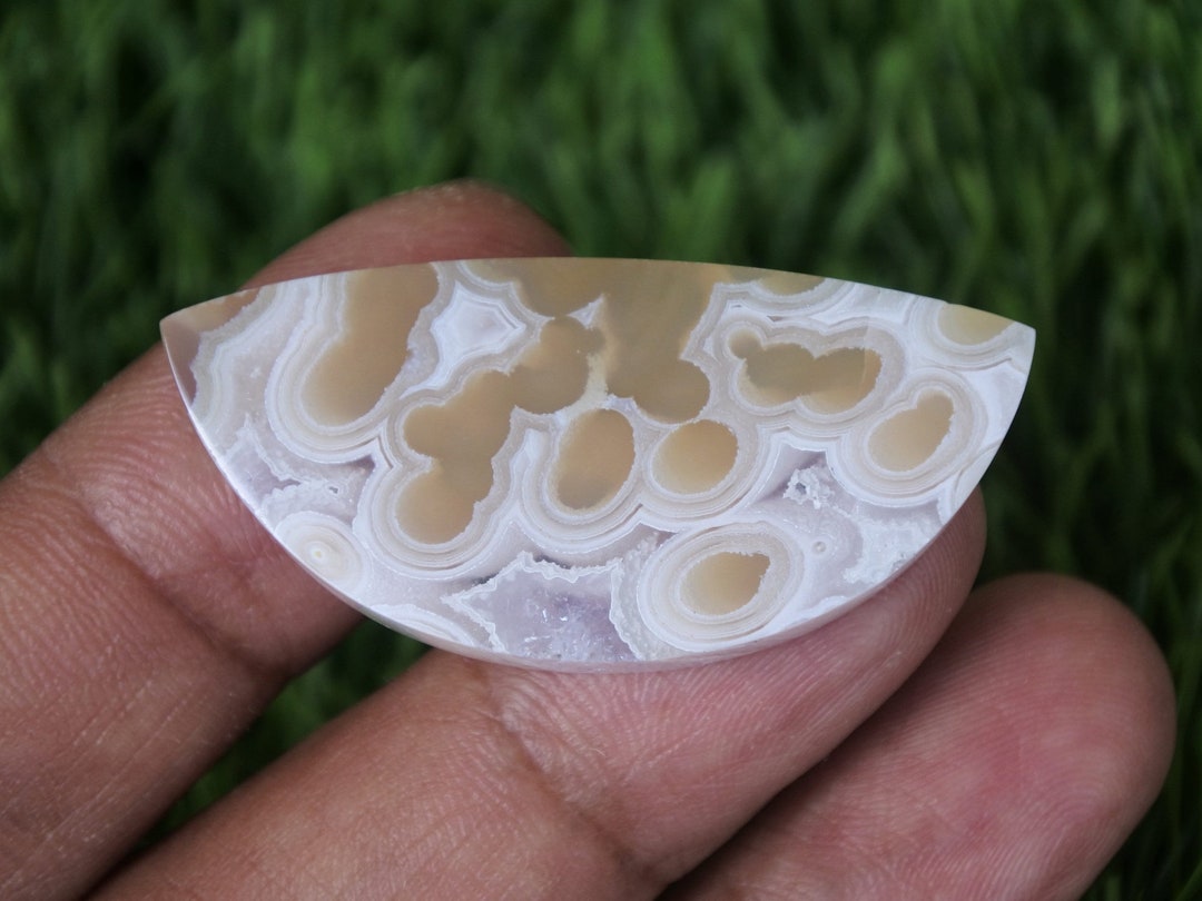 Orbicular Agate Gemstone: Polished Agate Crystal Stone - Etsy