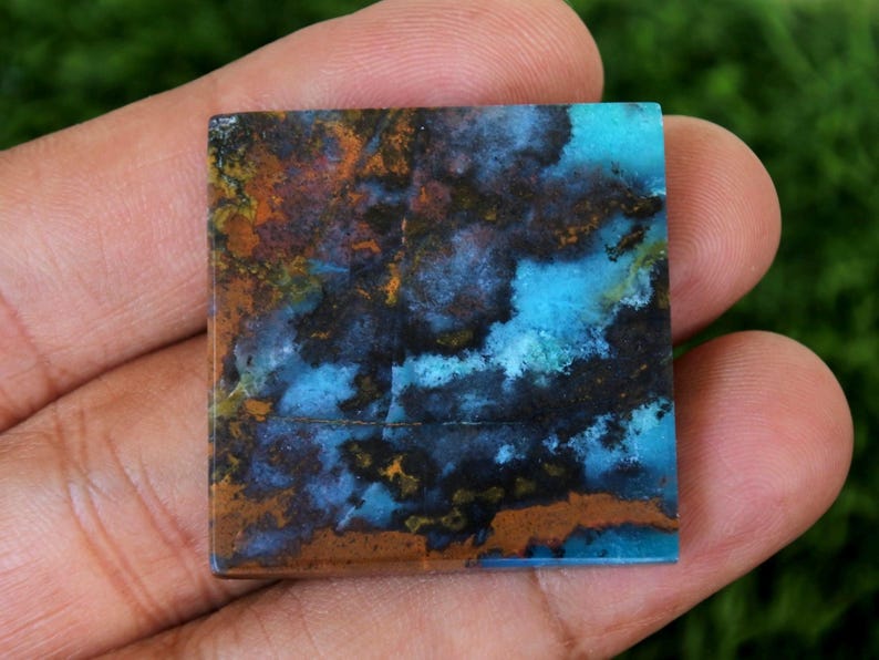 Scenic Multicolour Gemsilica,agate Rock,agate Stone, Malachite Gemstone ...