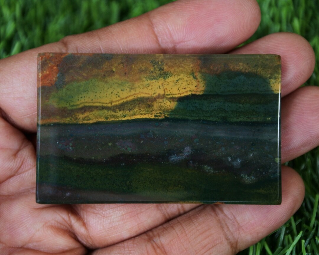 Very Large Scenic Java Jasper,orange Colour,agate Crazy Lace,blue ...