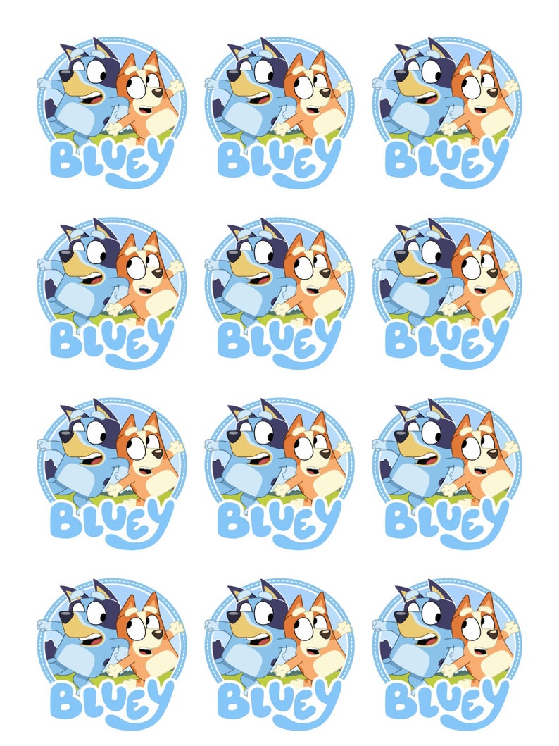 Blue Vinyl Sticker - 12 Pack - Etsy