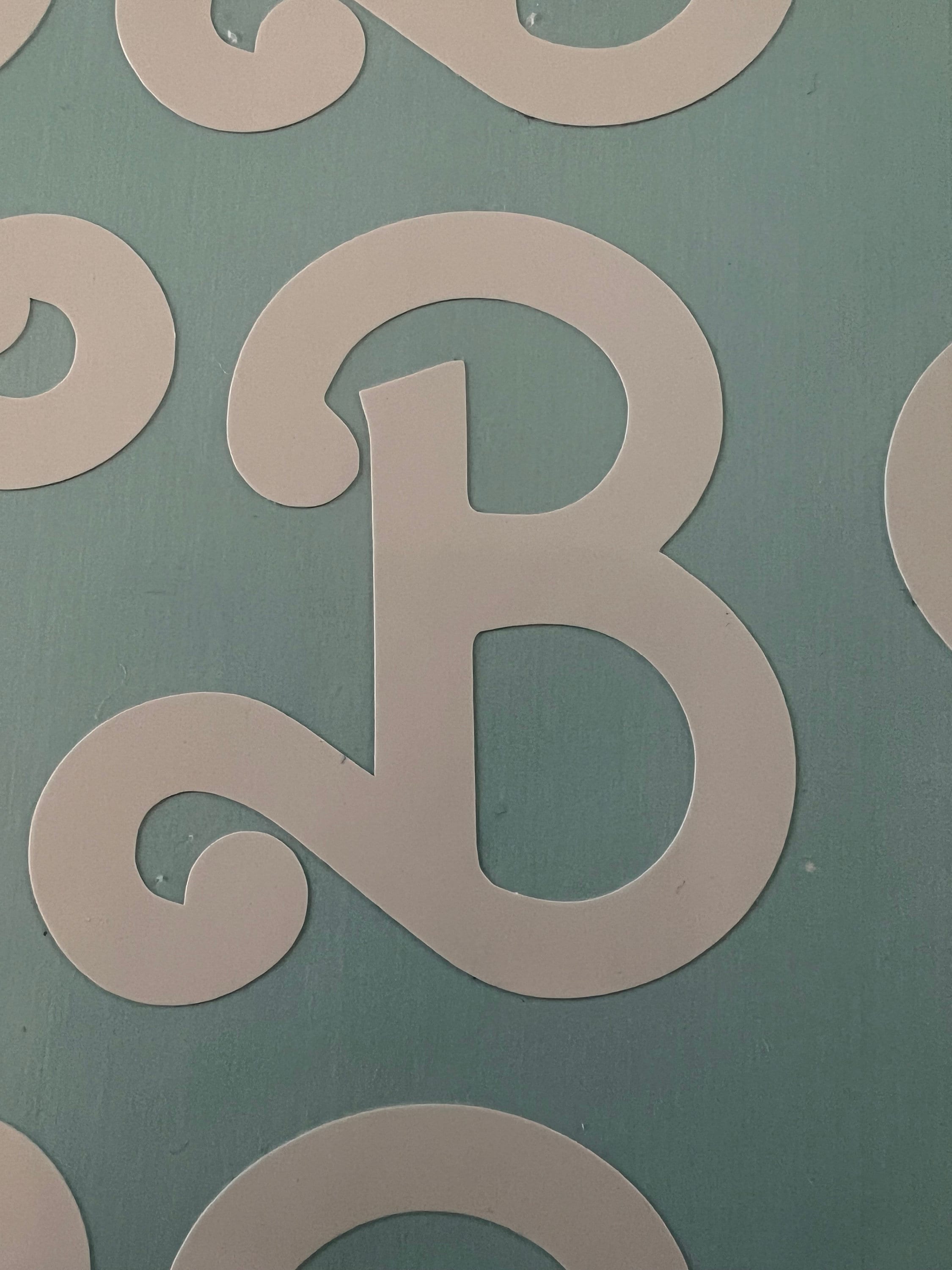 White Letter B for Barb Vinyl Stickers - Etsy