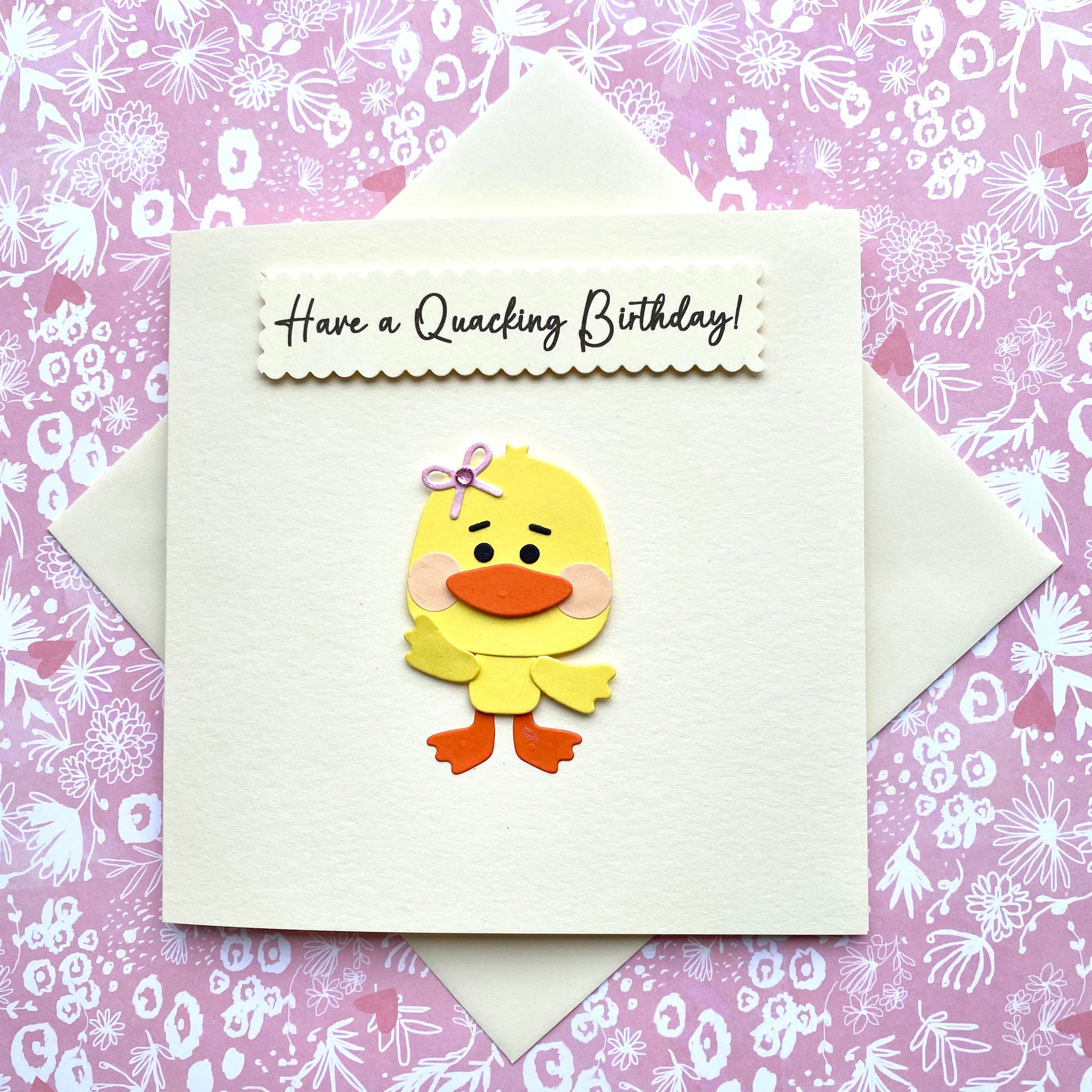 Duck Birthday Card Personalised Duck Birthday Card Duck - Etsy UK