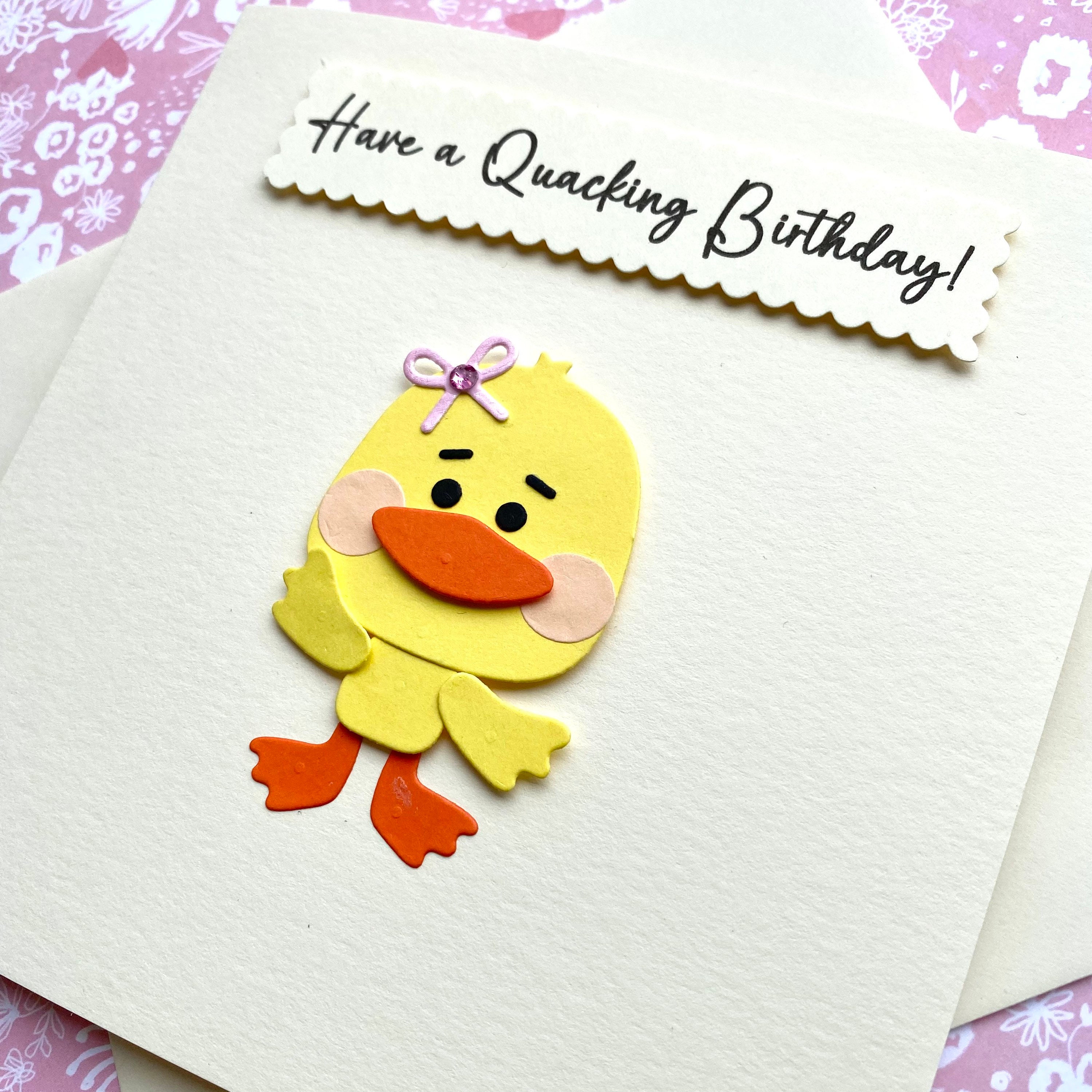 Duck Birthday Card Personalised Duck Birthday Card Duck - Etsy UK