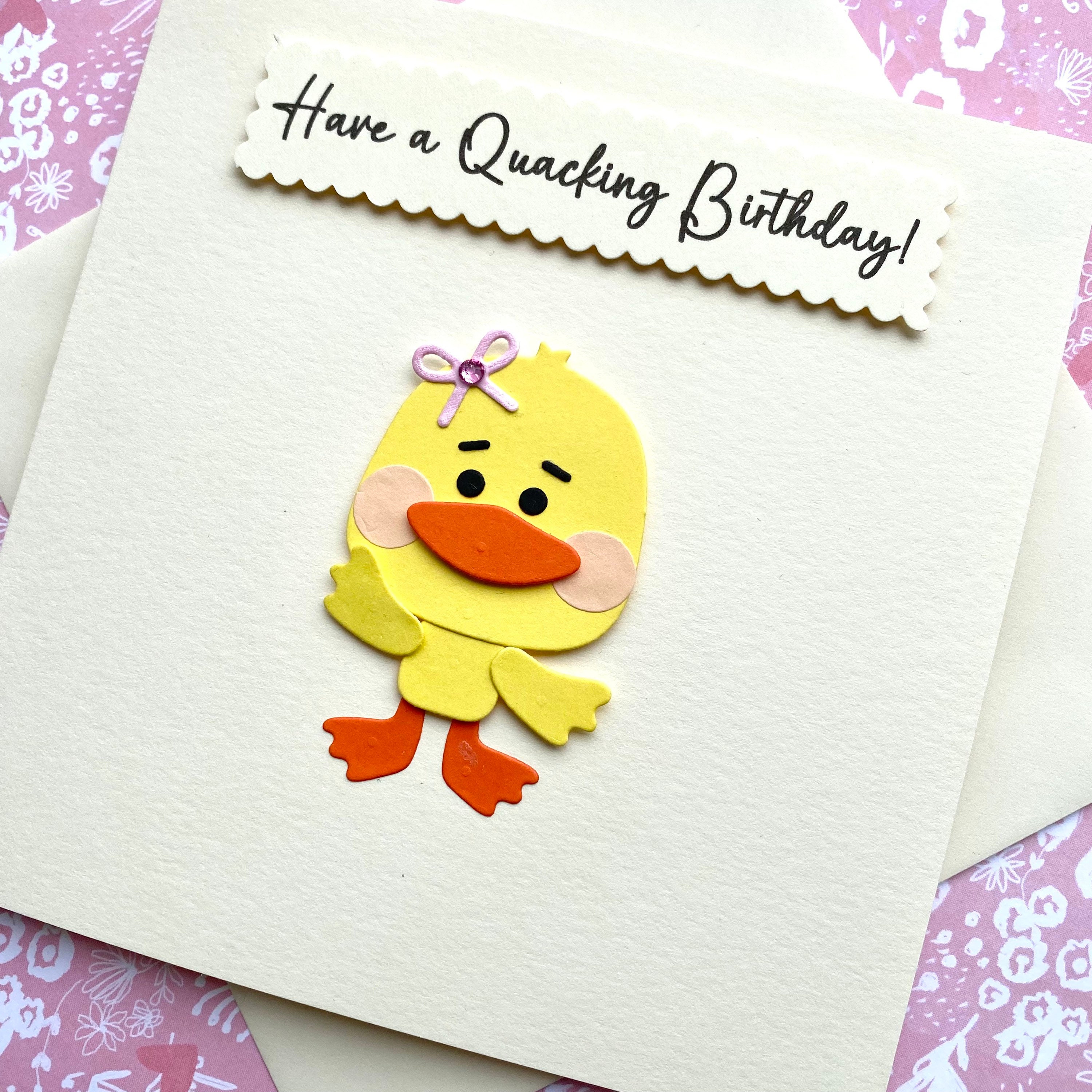 Duck Birthday Card Personalised Duck Birthday Card Duck - Etsy UK