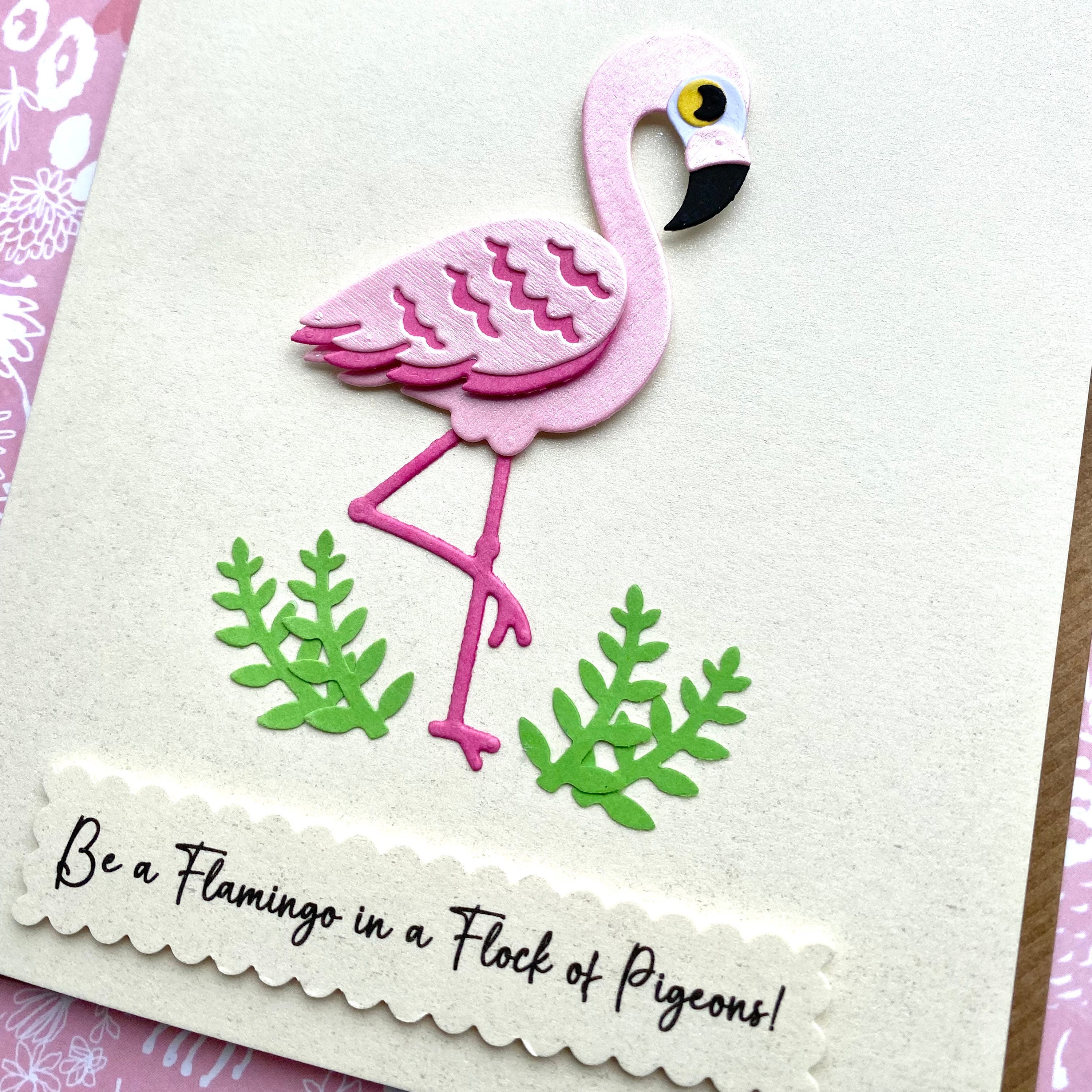 Flamingo Birthday Card Personalised Flamingo Birthday Card - Etsy UK