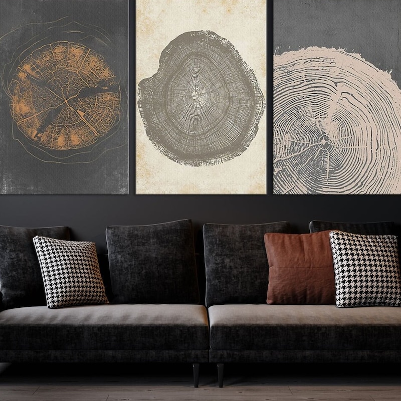 Tree Ring Art Wall - Etsy