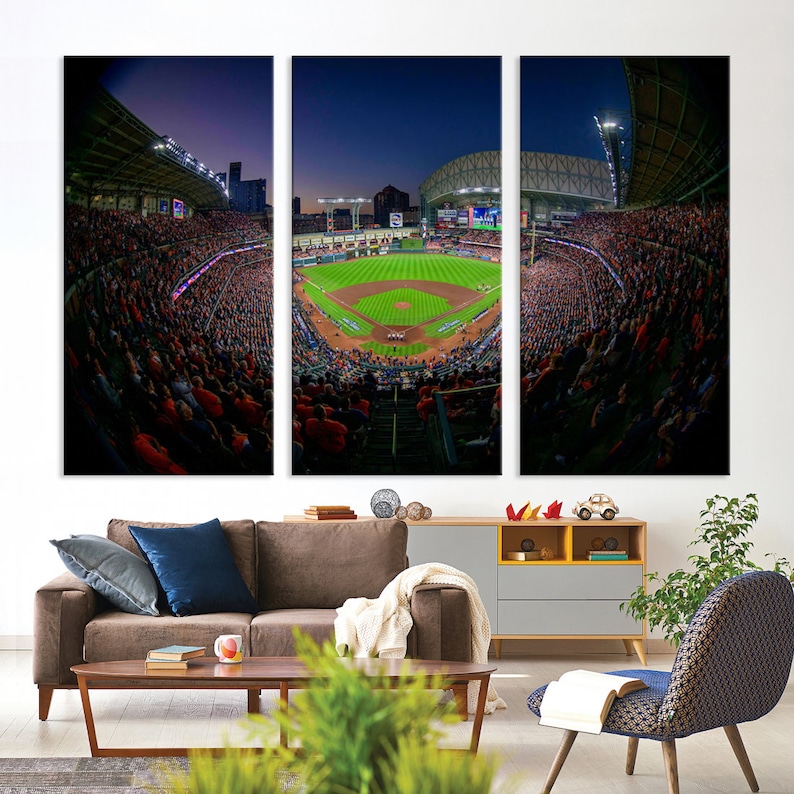Minute Maid Park Houston Astros Stadium Wall Art Canvas Print, Framed ...