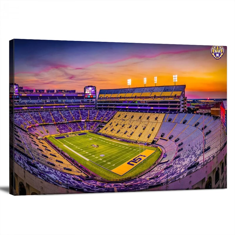 Lsu Tigers Wall Canvas - Etsy