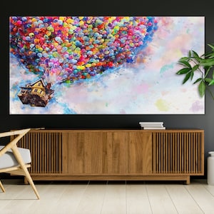 Up Pixar Canvas, Pixar Wall Art, Kids Room Decor, Disney Gift, up Movie ...