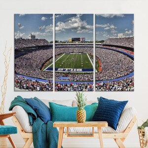 Bills Stadium Wall Art Canvas Print American Football Stadium Wall Art ...
