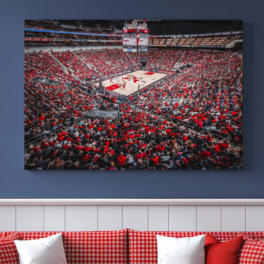 KFC Yum Center Wall Art Print Louisville Stadium Wall Art Canvas Print ...