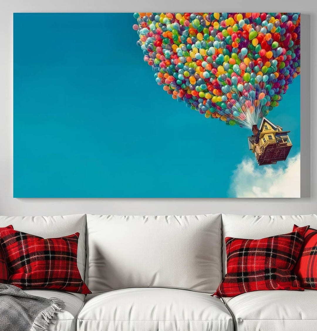 Up Pixar Canvas, Pixar Wall Art, Carton Moive Decor, Disney Print, up ...