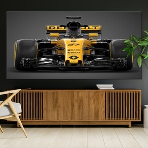 Formula 1 Car Canvas Wall Art Print F1 Renault Car Canvas Art F1 Racing ...