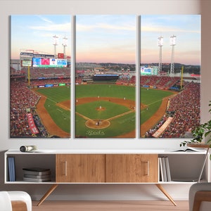 Great American Ball Park Print Cincinnati Reds Stadium Wall Art Print ...