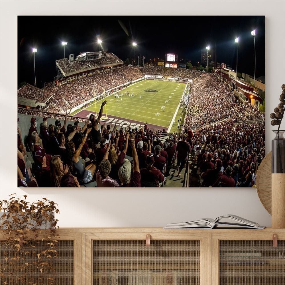 Washington Grizzly American Football Stadium Wall Art Canvas Print ...