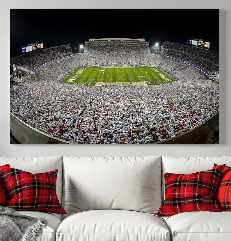 Beaver Stadium Penn State Football Wall Art Penn State Stadium Ready to ...